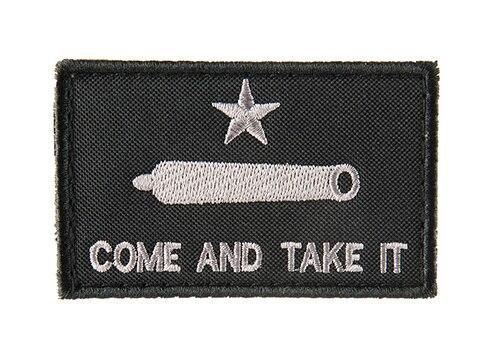 Come and Take It Embroided Morale Patch, Black