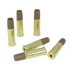 Brass Shells for WG, Dan Wesson, and Game Face Revolvers, 6 Pack