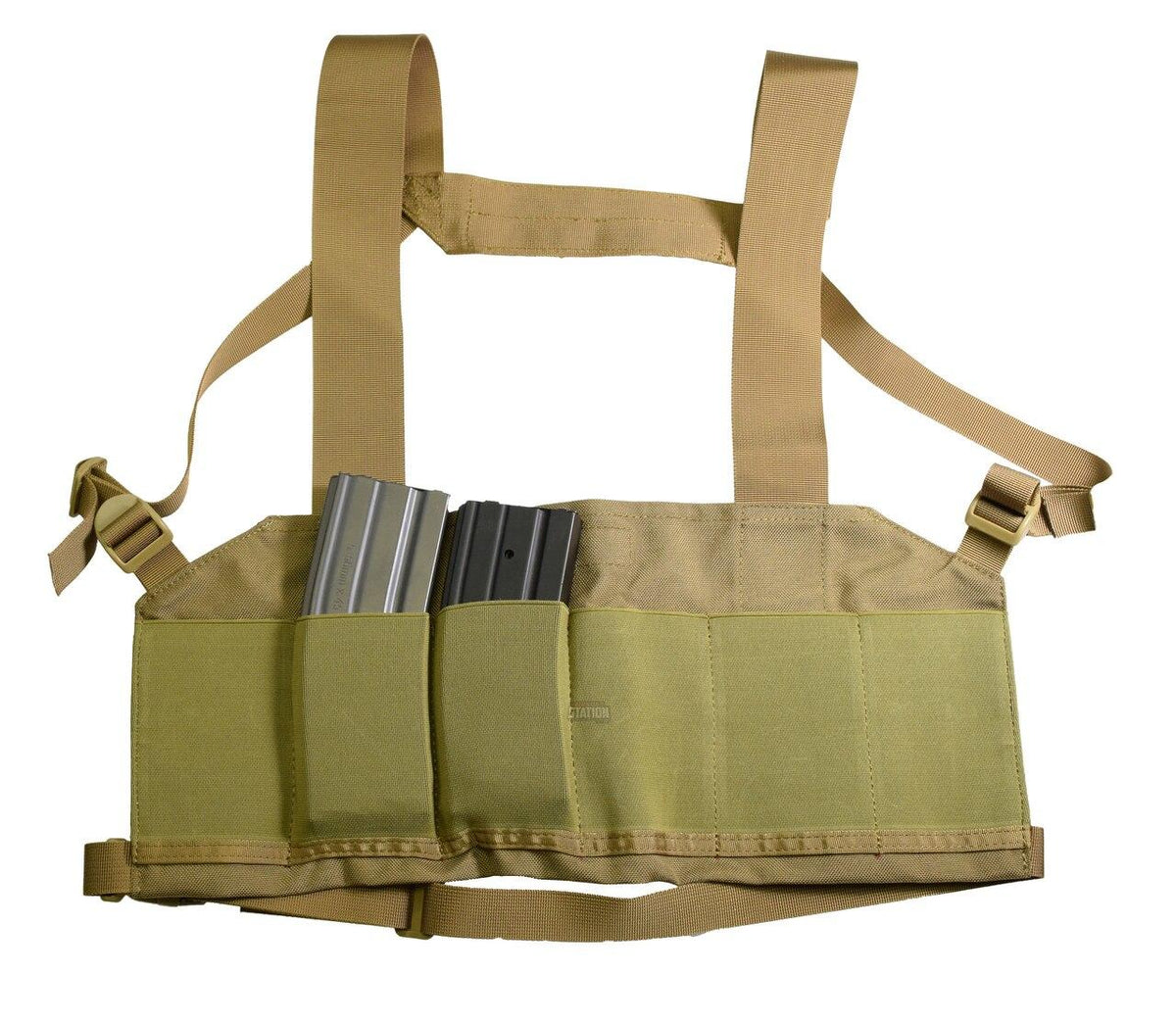 Elastic 6-Mag Speed Draw Harness - Tan