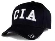 Embroidered CIA Hat, Adjustable, Black