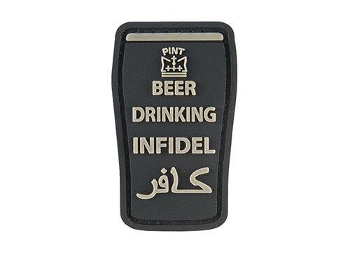 G-Force Beer Drinking Infidels Morale Patch, Black