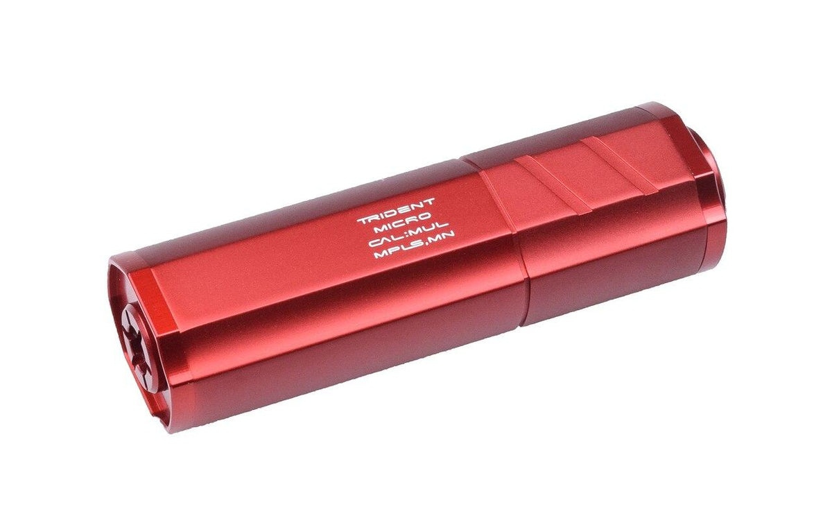 Helix Trident Micro Mock Airsoft Suppressor, Red