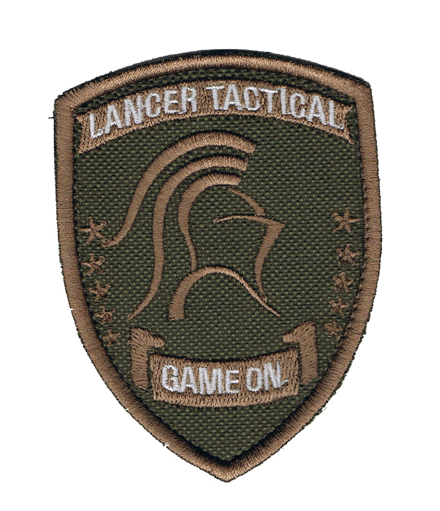 Lancer Tactical Velcro Patch, Tan/OD