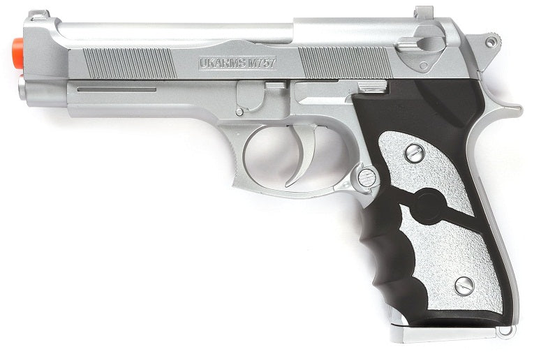 M9 Style Airsoft Spring Pistol - Silver