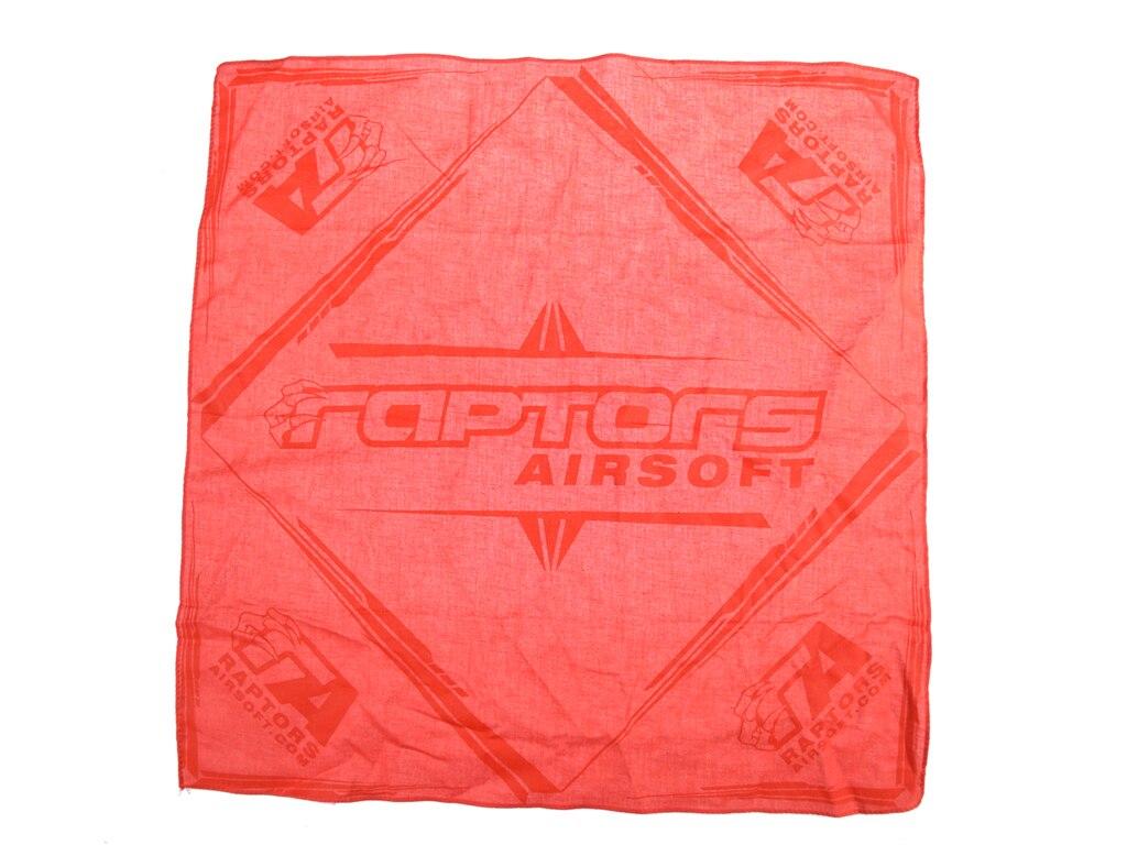 Raptors Airsoft Official Dead Rag, Red/Black