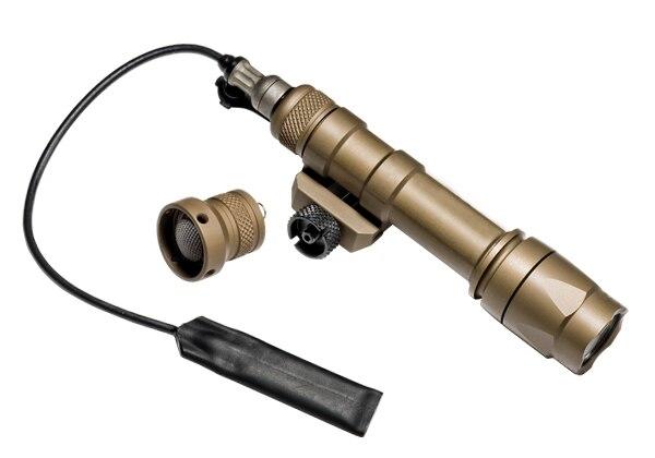 SHS Airsoft Tactical Flashlight Dark Earth LED Pressure Switch 20mm Mo