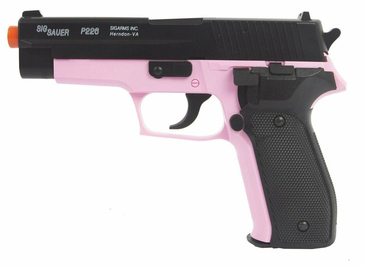 SIG Sauer P226 Spring Airsoft Pistol, Pink/Black