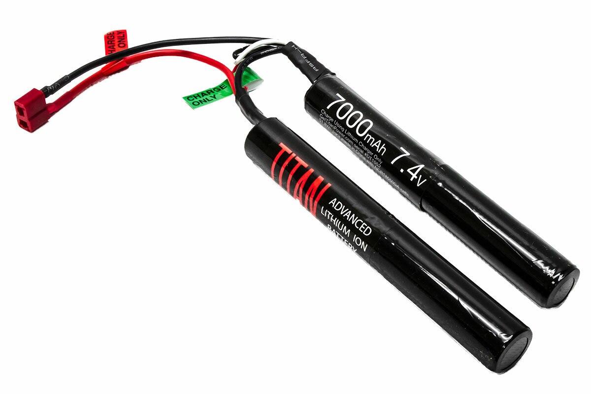 TITAN Power Li-Ion 7.4v 7000mAh Nunchuck Battery, Deans Plugs