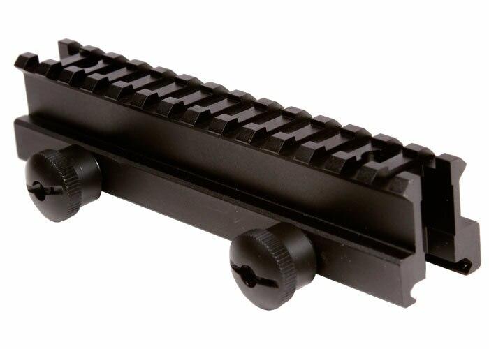 UTG High Profile Riser Mount, 1" Saddle Height, See Through Picatinny