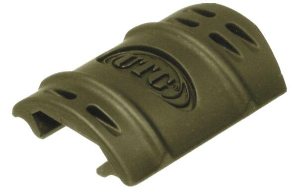 UTG Rubber Rail Covers, Green (12 pack)