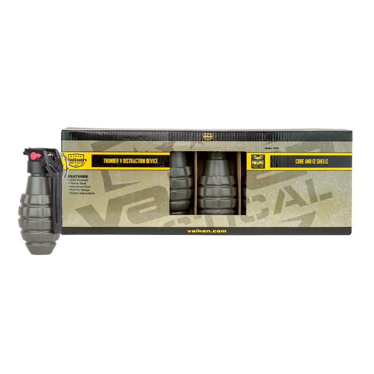 Valken Thunder V Grenade Starter Kit, 12 Pack w/ Core, Pineapple Style