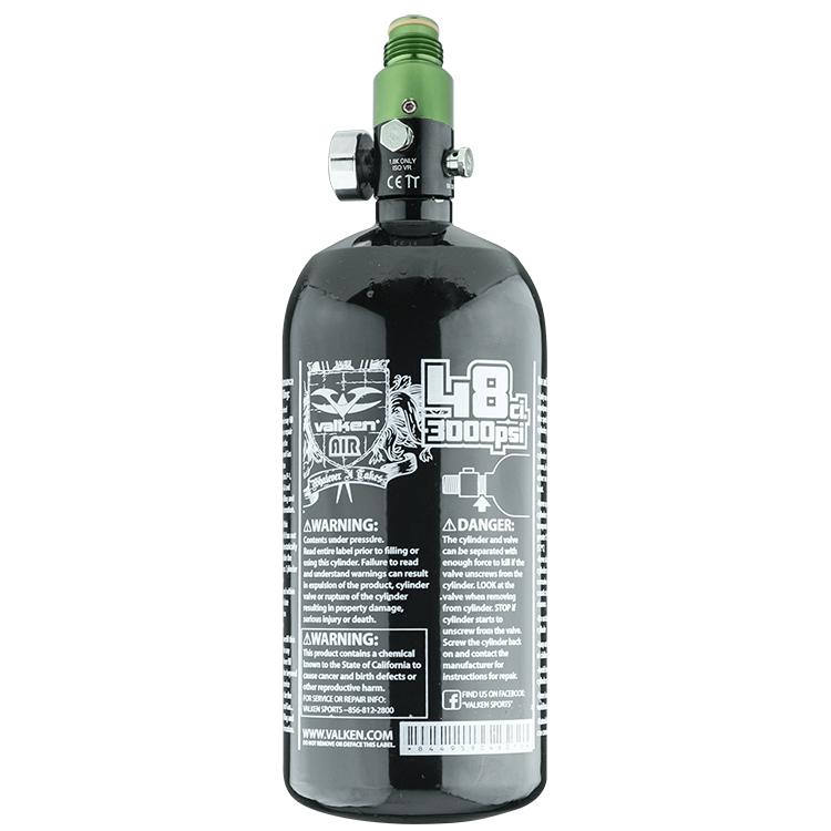 Valken V12 48 cubic inches/3000 PSI SLP Reg DOT-TC Airsoft Tank
