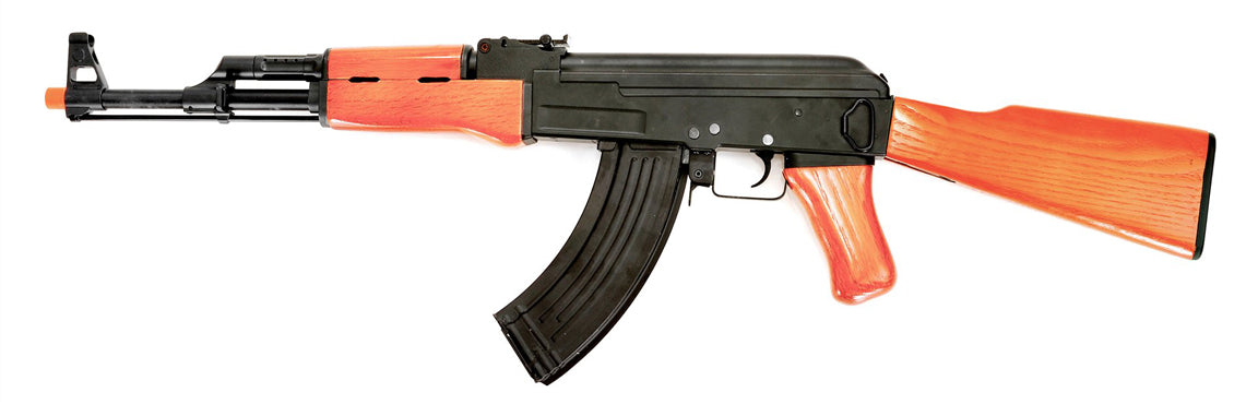 CYMA CM042 AK47 Metal with Real Wood Stock and Grips Airsoft Rifle