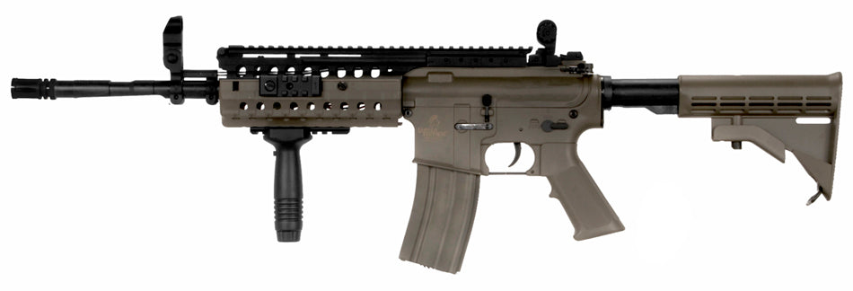 Lancer Tactical M4 S-System Combat Ready AEG, Dark Earth