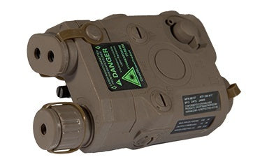 PEQ-15 Battery Box w/ Built In Green Laser, Dark Earth